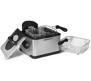 ELITE Platinum 4 Quart Dual Deep Fryer With 3 B Skets - One-color