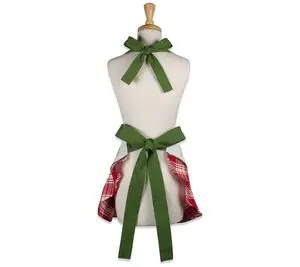 DESIGN IMPORTS White Christmas Ruffle Apron