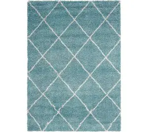 NOURISON HOME Brisbane 5' X 7' Trellis Shag Rug - One-color