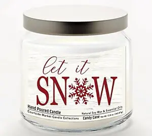 COURTSIDE MARKET Let It Snow Candle Glass Jar 1 .8 Oz - One-color