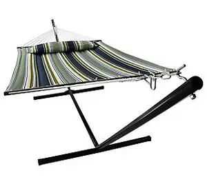 SORBUS Hammock With Spreader Bars And Detachabl E Pillow - One-color