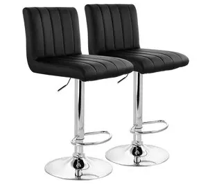 ELAMA Tufted Bar Stool Set Of 2 - One-color
