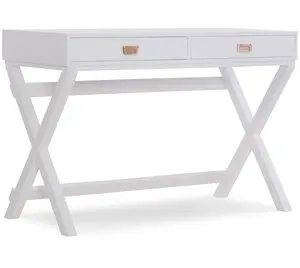LINON Home Nola White Writing Desk - One-color