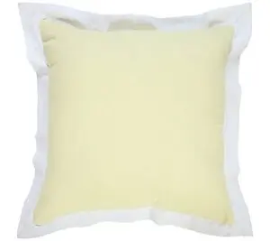OX BAY TRADING CO. Ox Bay Bordered Flange Frame Throw Pillow