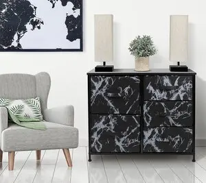 SORBUS 5-drawer Marble Dressers