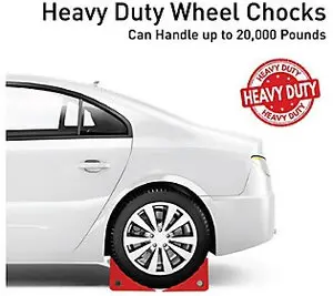 SECURITYMAN All-weather Car Tire Wheel Chock 2-pack