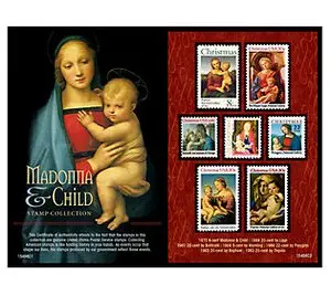 AMERICAN COIN TREASURES Madonna Child Postage S Tamp Collectio - One-color