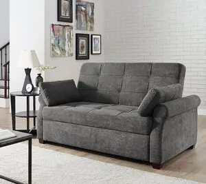 SERTA Noone Upholstered Microfiber Fabric Queen Sofa