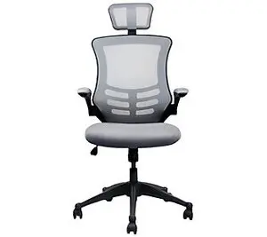 TECHNI MOBILI High-back Mesh Office Chair With Ip-up Arms - One-color
