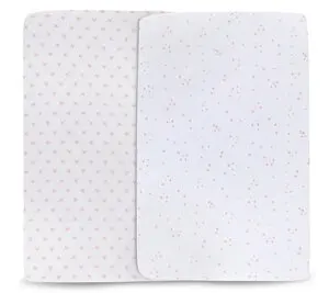 ELY'S & CO. Set Of 2 Pink Soft Jersey Cotton Cr Ib Sheets - One-color