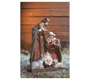 EVERGREEN 32'h Nativity Statue