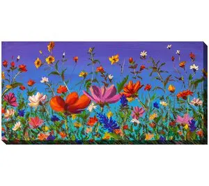 WEST OF THE WIND Outdoor Canvas Art Summer Reci Tal 48 X 24 - One-color