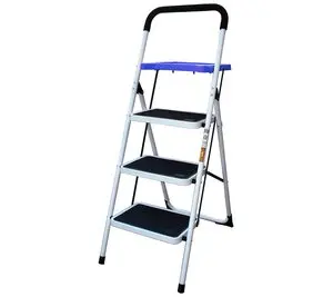 AMERIHOME Three-step Utility Stool With Utility Tray - One-color
