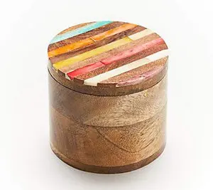 MATR BOOMIE Banka Mundi Keepsake Box Round - One-color