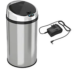 ITOUCHLESS 8-gallon Round Trash Can - One-color