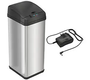 ITOUCHLESS 13-gallon Max-opening Trash Can - One-color