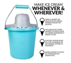 NOSTALGIA 4-qt Electric Ice Cream Maker
