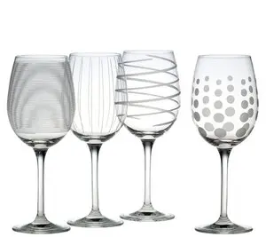MIKASA Set Of 4 White Wine Glasses Cheers Col Lection - One-color