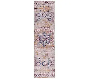 LINON Home Jax Washable 2'x8' Decorative Non-sl P Rug - One-color