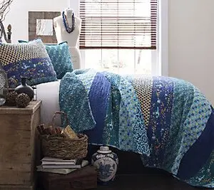 LUSH DECOR Royal Empire 3-pc Peacock Full/queen Quilt Set Y - One-color