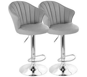 ELAMA Shell Bar Stool Set Of 2 - One-color