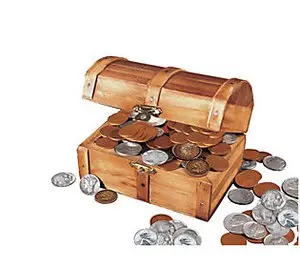 AMERICAN COIN TREASURES Historic Wooden Treasure Chest - One-color