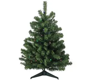 NORTHLIGHT Battery-operated Prelit Canadian Pin E Tree - One-color