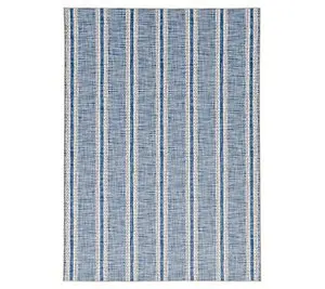 LINON Home Luna 5'x7' Washable Nonslip Decorati E Striped Rug - One-color