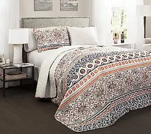 LUSH DECOR Nesco 3-piece King Quilt Set By - One-color