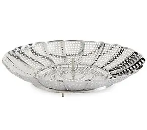 RSVP 9' Stainless Steel Vegetable Steamer - Silver