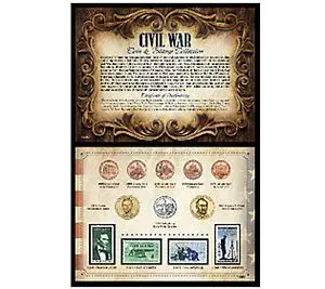 AMERICAN COIN TREASURES Civil War Coin And Stamp Collection - One-color