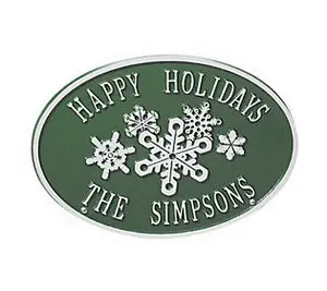 WHITEHALL Snowflake Personalized Sign - One-color