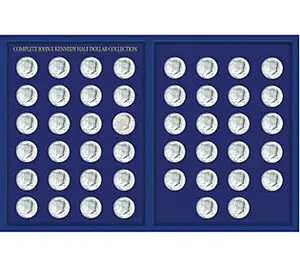 AMERICAN COIN TREASURES Jfk Half-dollar Collection In Deluxe Portfolio - One-color