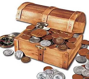 AMERICAN COIN TREASURES Treasure Chest Of 51 Historic Coins - One-color