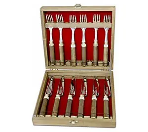BRAZILIAN FLAME 12 Piece Treasure Royal Ark Cut Lery Set - One-color
