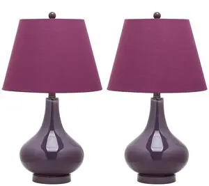 SAFAVIEH Set Of 2 Amy Gourd Table Lamps - One-color