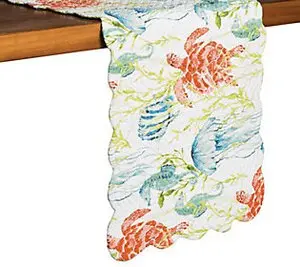 VALERIE PARR HILL 14' X 51' Paradise Sound Table Runner Valeri E - One-color