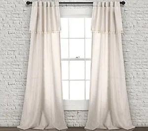 LUSH DECOR Ivy Tassel Set Of 2 Window Panels By - One-color