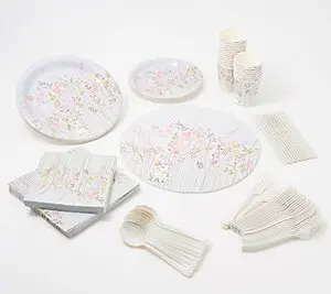 DESIGNING DINING 168-pc Disposable Celebration Dinnerware Set - One-color