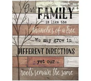 YOUNG'S INC. Our Family Is Like Wall Decor - One-color