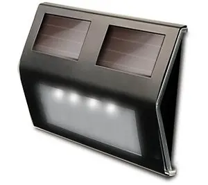 MAXSA Metal Solar Deck Light Pack Of 4 - One-color