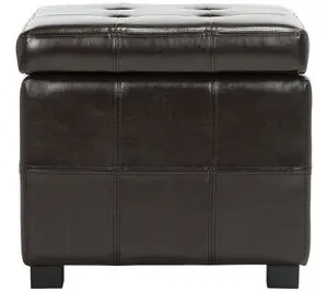 SAFAVIEH Maiden Square Tufted Storage Ottoman - One-color