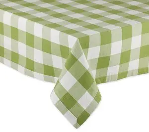 DESIGN IMPORTS Buffalo Check Tablecloth 52x52 - One-color