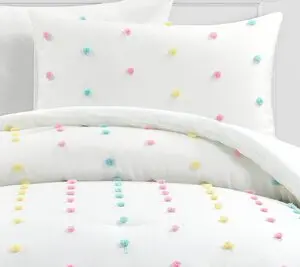 LUSH DECOR Rainbow Tufted Dot Tw/twxl Set