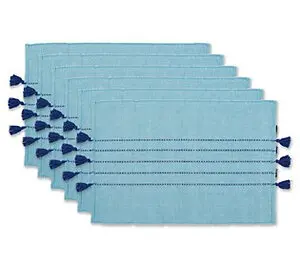 DESIGN IMPORTS Set Of 6 Thera Stripe Placemat - One-color