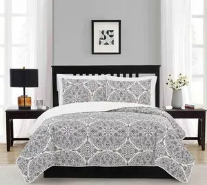 CANNON Gramercy Full/queen 3 Piece Quilt Set - One-color