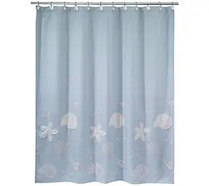 AVANTI LINENS Sequin Shells Shower Curtain - One-color