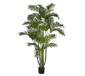 NEARLY NATURAL 5' Areca Silk Tree By