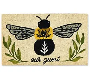 DESIGN IMPORTS Bee Our Guest Doormat