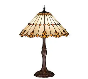 MEYDA Tiffany-style Nouveau Cone Table Lamp - One-color